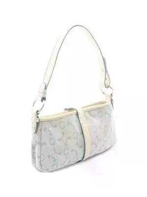 Celine 2000s Paris Macadam Buckle Shoulder Bag