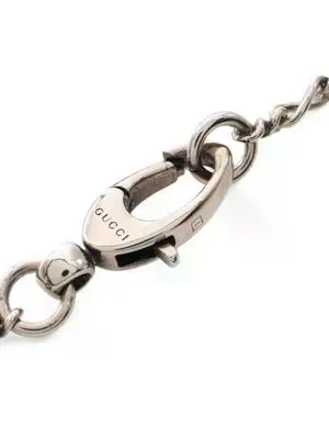 Gucci 2010s Lion Head Pendant Necklace