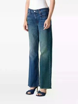 MOTHER The Bookie Sneak Flared Jeans - Blue