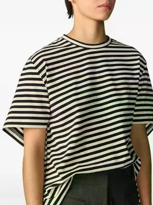 Monse Striped Asymmetric T-shirt