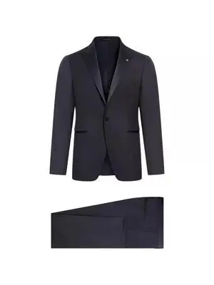 Tagliatore Single-breasted Wool Suit - Black