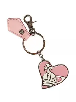 VIVIENNE WESTWOOD Orb Heart Keyring - Pink