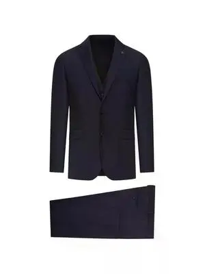 Tagliatore Bruce Three-piece Suit - Blue