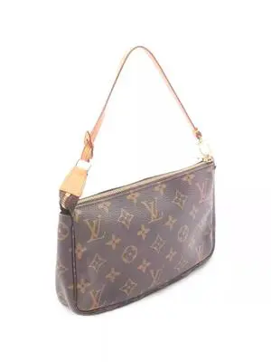 LOUIS VUITTON 1999 Monogram Pochette Accessoires Shoulder Bag - Brown