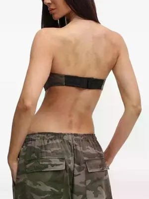 Miss Sixty Camouflage-print Bandeau Top