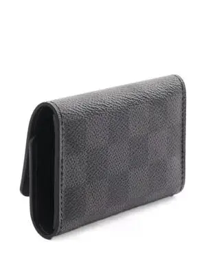 LOUIS VUITTON 2015 Damier Graphite Key Case - Black