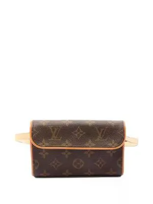 LOUIS VUITTON 2002 Pochette Florentine Monogram Belt Bag - Brown