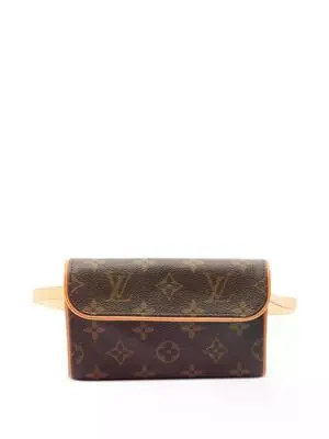 LOUIS VUITTON 2002 Pochette Florentine Monogram Belt Bag - Brown