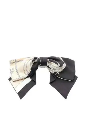 Hermès 2010s Ex-libris Ribbon Barrette - Black