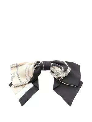 Hermès 2010s Ex-libris Ribbon Barrette - Black