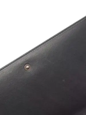 Saint Laurent 2010s Cassandre Polka Dot Chain Clutch Bag