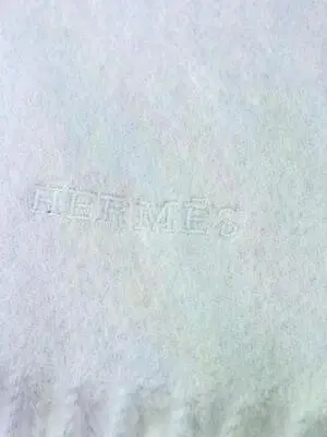Hermès 2010s Fringed Cashmere Scarf
