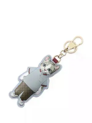 Gucci X Yuko Higuchi 2010s Gg Supreme Boris Bag Charm - Grey