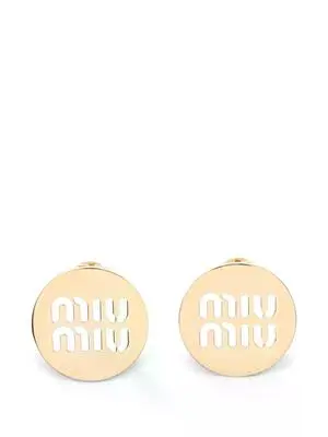 Miu Miu Gold Tone Earrings