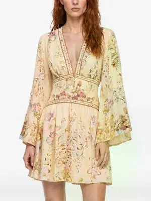 Camilla Floral-print Silk Mini Dress