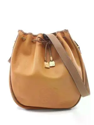 Loewe 2000s Anagram Bucket Shoulder Bag