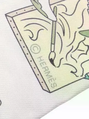 Hermès 2020s Academia Hippica Twilly Scarf