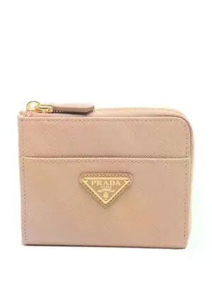 Prada 2020s Saffiano Coin Purse - Pink