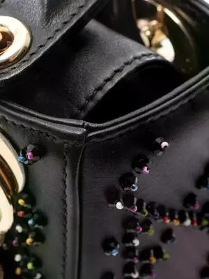 Dior 2010s Mini Lady Beaded Handbag