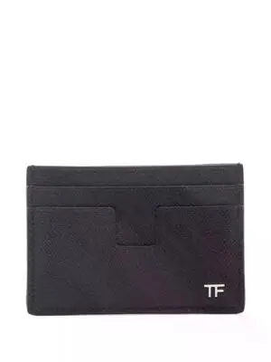 TOM FORD 2020s Logo-plaque Card Case - Black