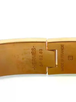 Hermès 2010s Clic-clac H Bangle - Gold