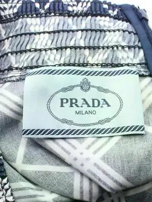 Prada 2000s Check-pattern Dress