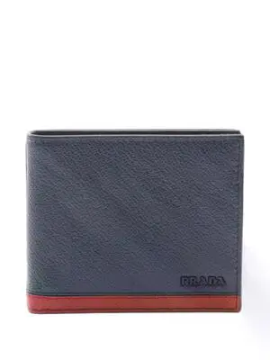 Prada 2010s Leather Wallet - Blue