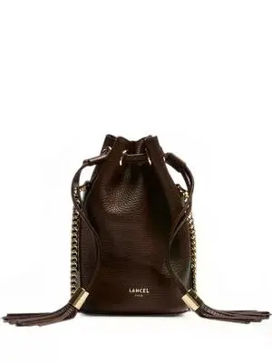 LANCEL Tassel-embellished Chain-link Bucket Bag