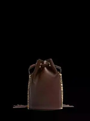 LANCEL Tassel-embellished Chain-link Bucket Bag