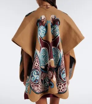 La DoubleJ Alchemy Jacquard Wool Cape