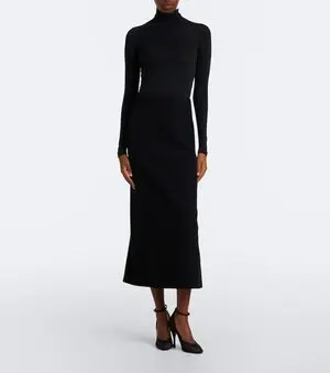 Alaïa Wool Pencil Skirt