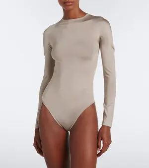 Alaïa Silk-blend Bodysuit