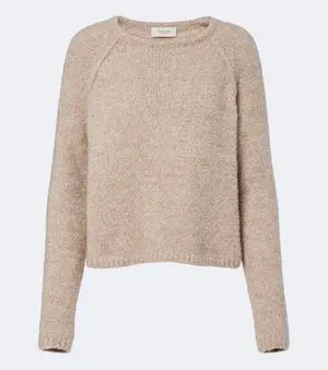 Agnona Cashmere, Silk, And Wool Sweater - Beige