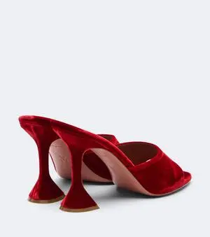 Amina Muaddi Lupita Velvet Mules