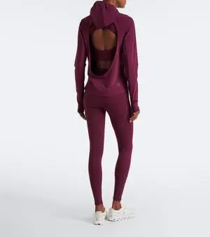 Adidas By Stella McCartney Hooded Open-back Technical Top