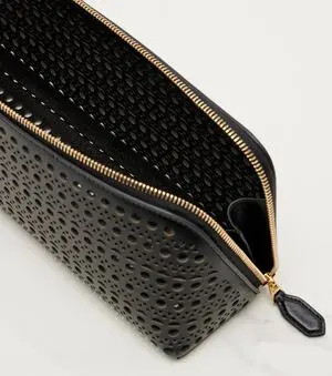 Alaïa Delta Small Leather Clutch