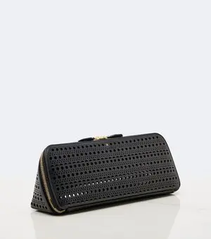 Alaïa Delta Small Leather Clutch
