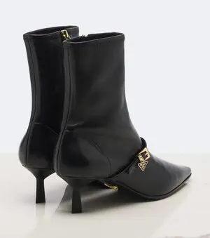 Prada Leather Ankle Boots