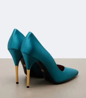 Valentino Garavani Enigme Satin Pumps