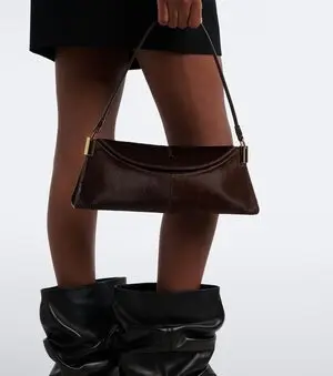 Balmain 64-83 Small Calf Hair Shoulder Bag
