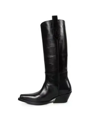 ANN DEMEULEMEESTER Pointed-toe Leather Boots