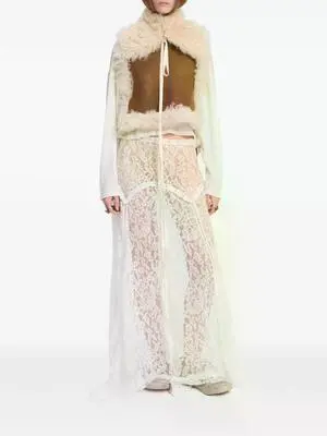 ANN DEMEULEMEESTER Curled Shearling Collar Scarf