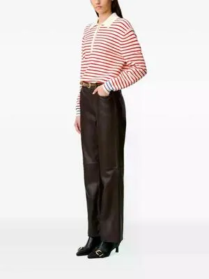 Claudie Pierlot Leather Trousers