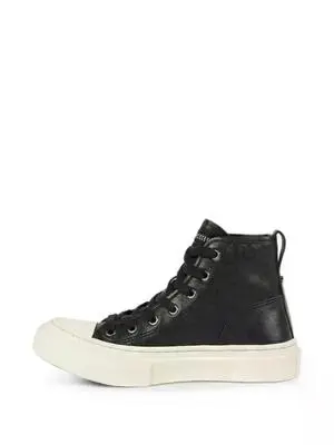 ANN DEMEULEMEESTER Grained Leather High-top Sneakers