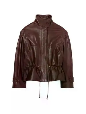 Claudie Pierlot Wide-cut Leather Jacket