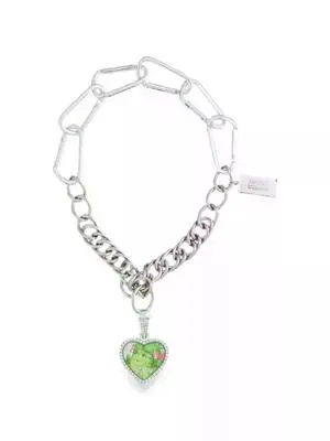 CHOPOVA LOWENA Dreamer Carabiner Heart-charm Necklace - Silver