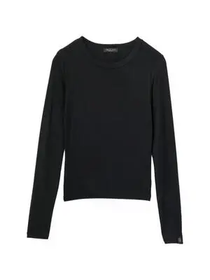 Rag & Bone Long-sleeve Crew-neck Top - Black