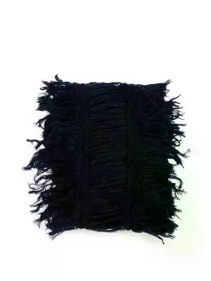 ANN DEMEULEMEESTER Brushed-knit Fringed Scarf