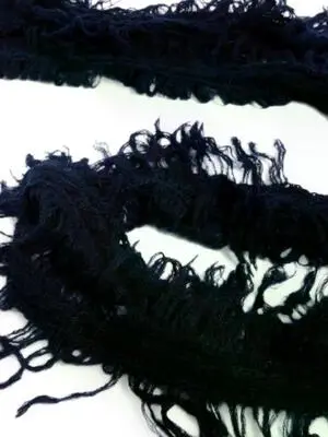 ANN DEMEULEMEESTER Brushed-knit Fringed Scarf