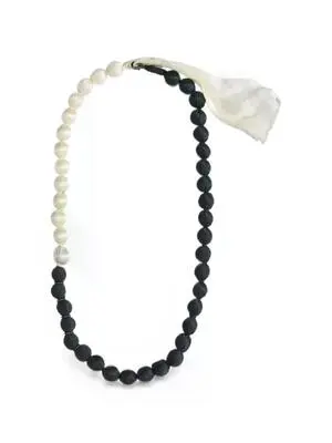 Y’s Silk-covered Bead Necklace